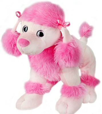 Plush16" cuddly Pink Poodle Dog teddy bear Ready to Love Stuffed Teddy ...