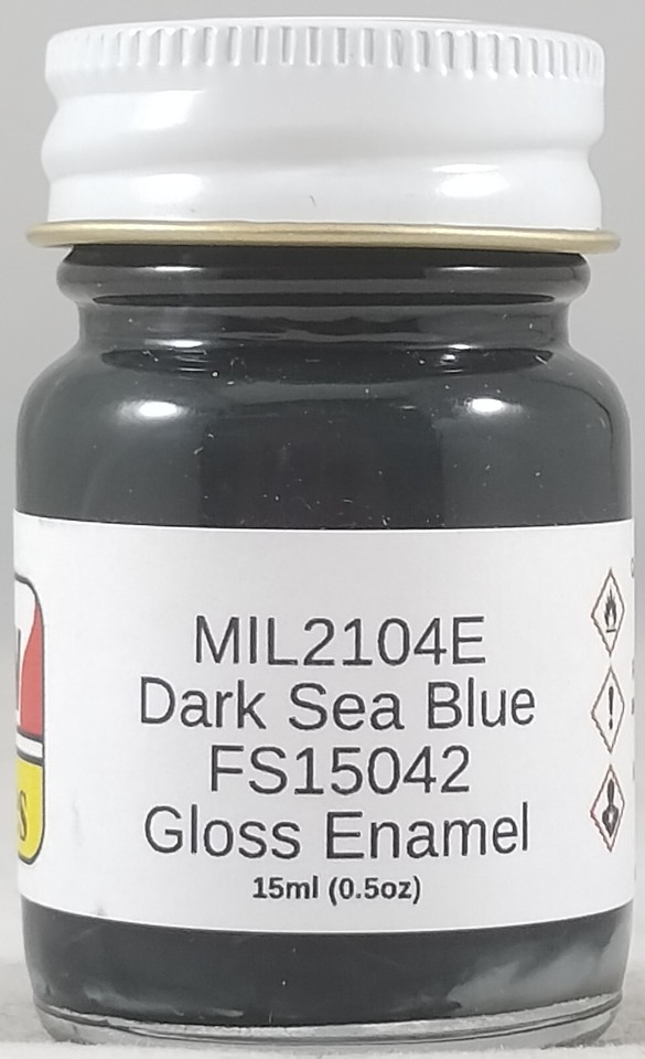 MCW Finishes MIL2104E Dark Sea Blue FS15042 Enamel Model Paint for ...