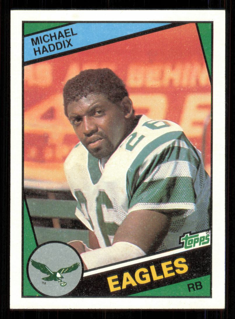 1984 Topps Michael Haddix RC Philadelphia Eagles #328 | eBay