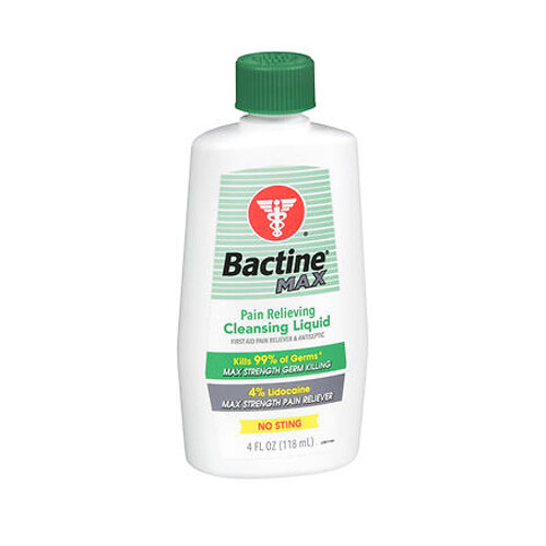 Pain Relieving Cleansing Liquid 4 Oz By Bactine Max | eBay