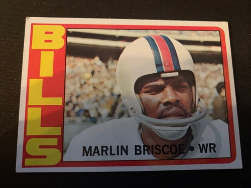 1972 Topps Rookie RC Card #30 Marlin Briscoe Buffalo Bills Nm+ Free ...