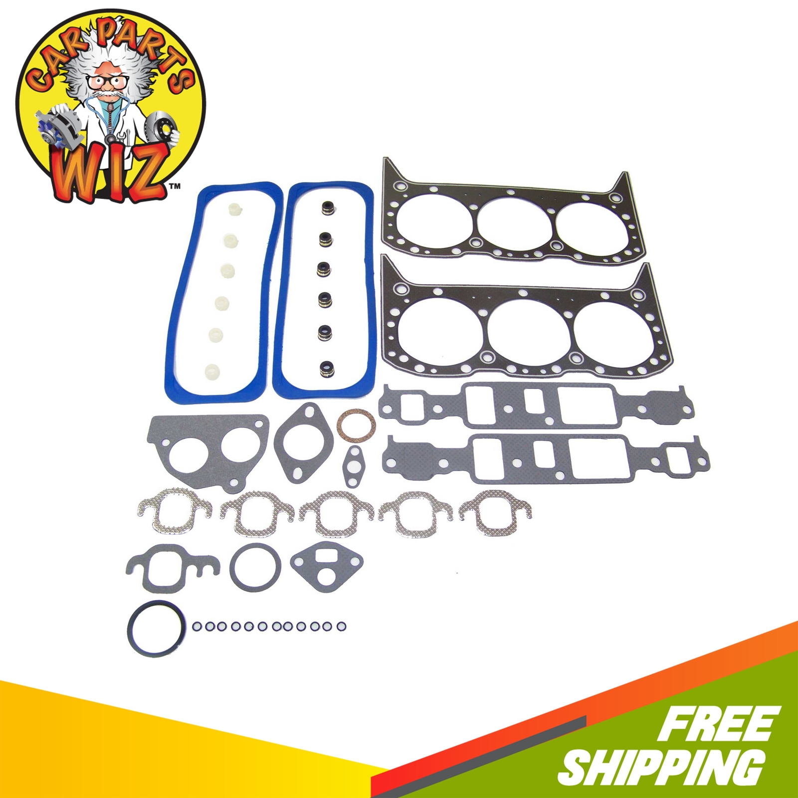 Head Gasket Set Bolts Fits 87-92 Chevrolet G30 GMC S15 Oldsmobile 4.3L ...