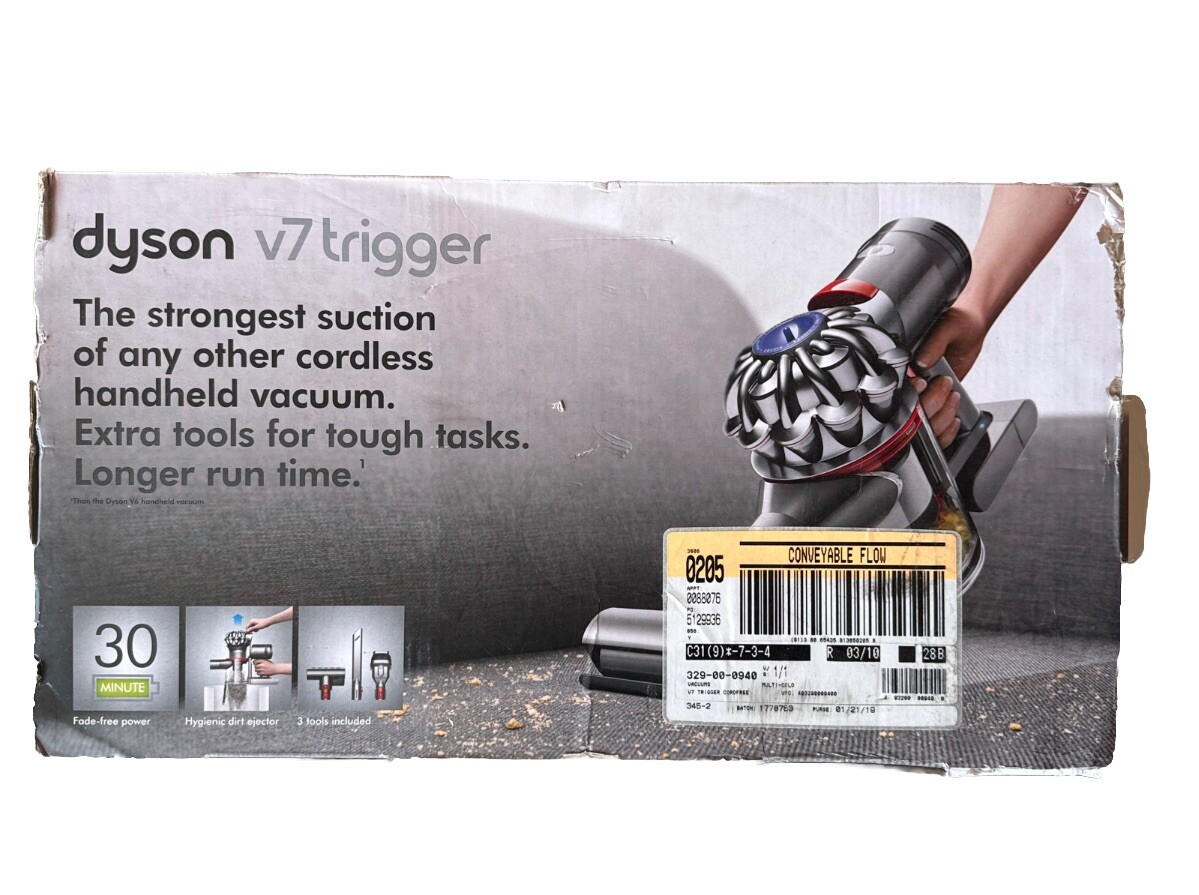Dyson V7 Trigger Gray/Red Cordless Handheld Vacuum Cleaner for sale ...