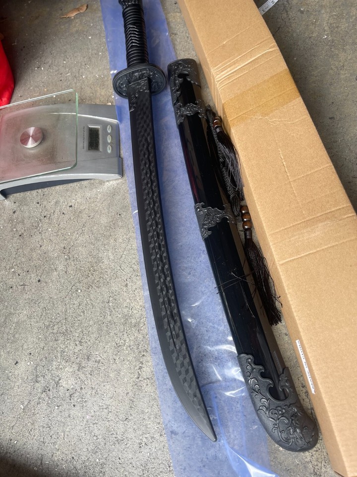 OPEN BOX！30"Chinese Han Sword Plastic Polypropylene Sword Toughness ...