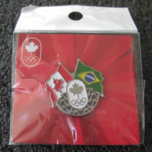 2016 Rio Summer Olympic COC Canada Brazil Friendship Flag Pin | eBay