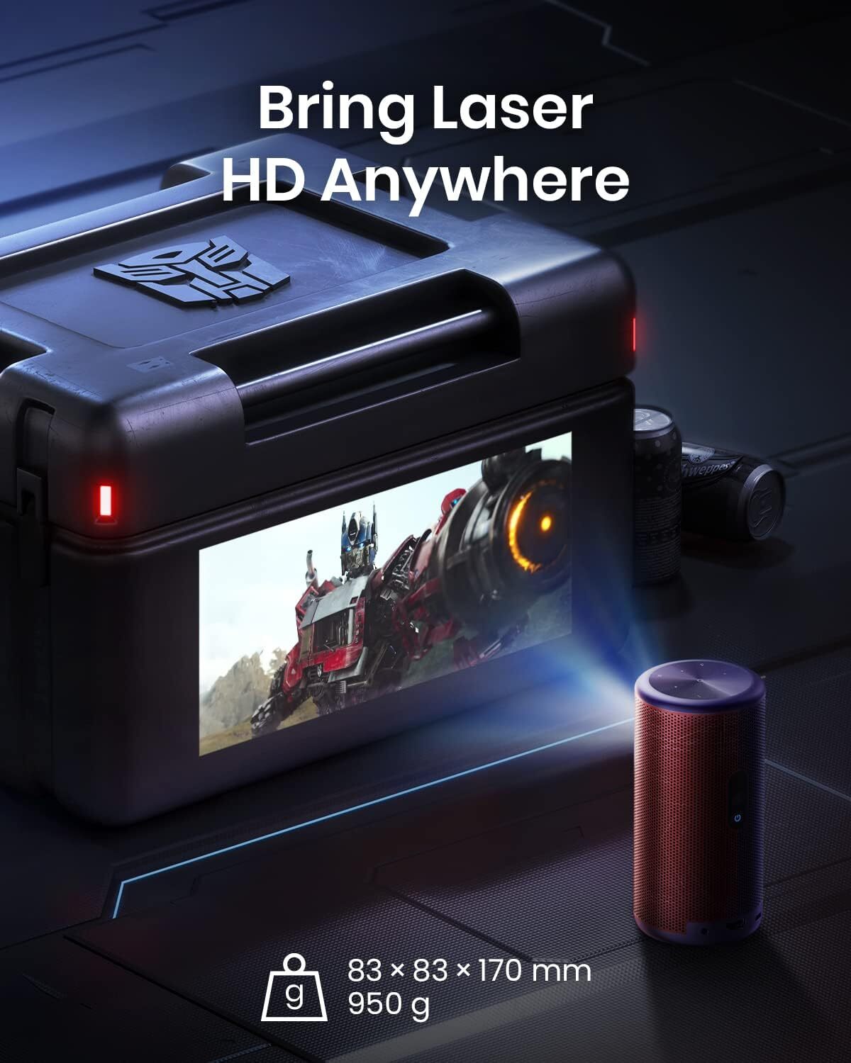 Anker NEBULA Capsule 3 Laser Transformers SE 1080P Smart Portable ...