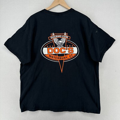 DOCS MOTORCYCLE PARTS Shirt Adult 2XL ShovelHead PanHead Waterbury CT ...