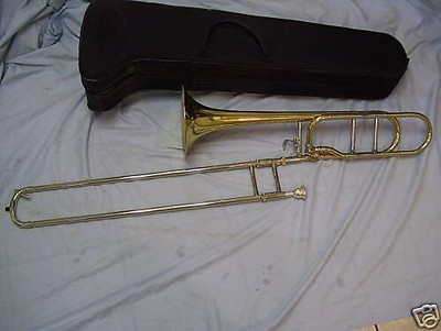 Brand New Trigger Trombone with hard case and mouthpiece. Large bore | eBay
