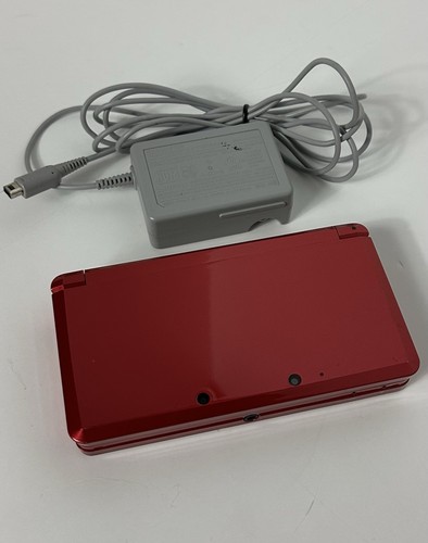 Nintendo 3DS Handheld System Flame Red Comes With Pokémon Ultra Moon No ...