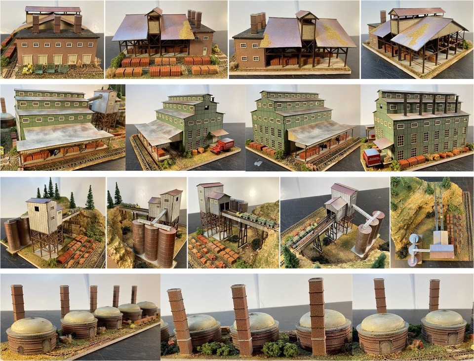 N Scale Architect 10054 C&H Brick & Block Company Kit Trackside ...