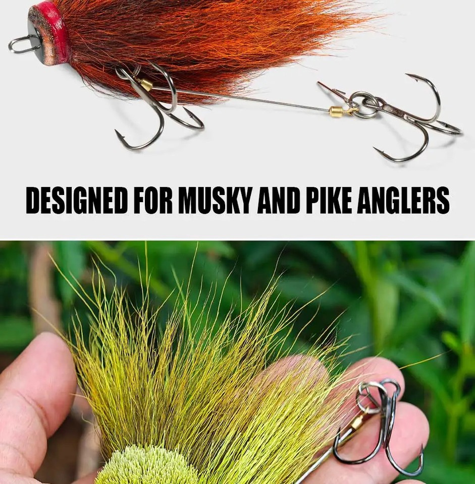 Mouse Baby Swimbaits Bucktail Mouse Lure Mustache Rig Muskie Pike ...