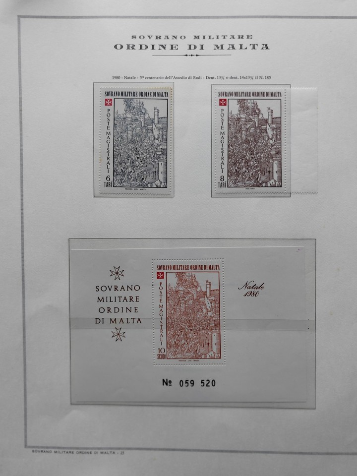 SMOM - Annata 1980 Nuova - 12 Valori + 1 Foglietto. | eBay