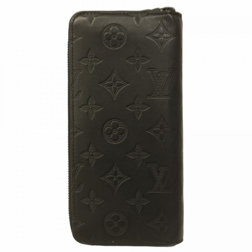 Louis Vuitton Monogram Shadow Zippy Wallet Vertical M62902 Noir 802133 ...