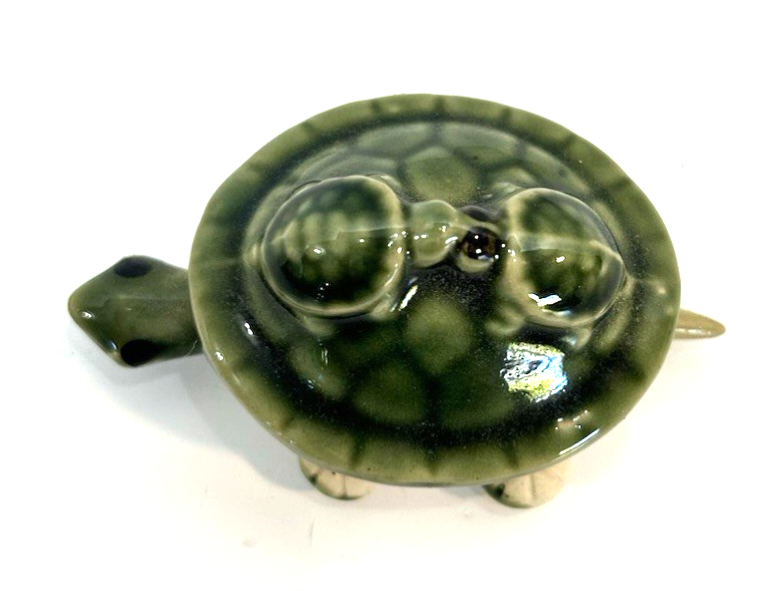 Bobble Ceramic Turtle With 2 Small Turtles on Back - Legs and Head ...