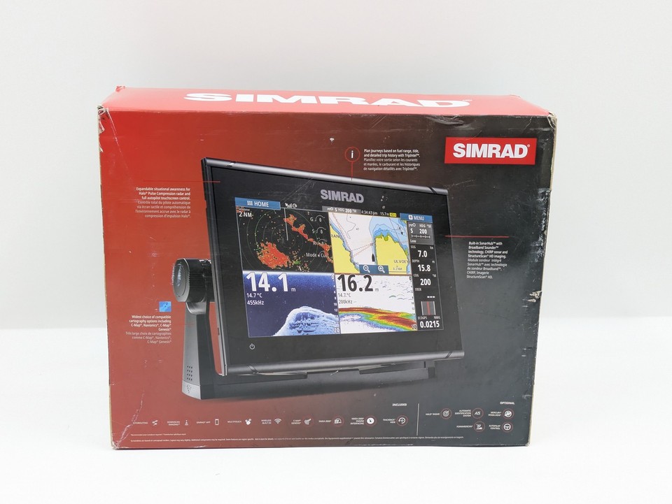 SIMRAD GO9 XSE Expanded Sonar Edition Chartplotter/Navigation System ...