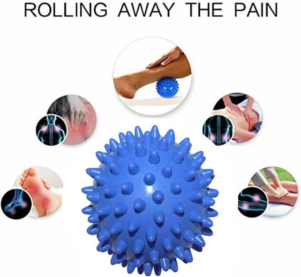 2 Pack Spiky Trigger Point Massage Balls, Green Blue Myofascial Release ...