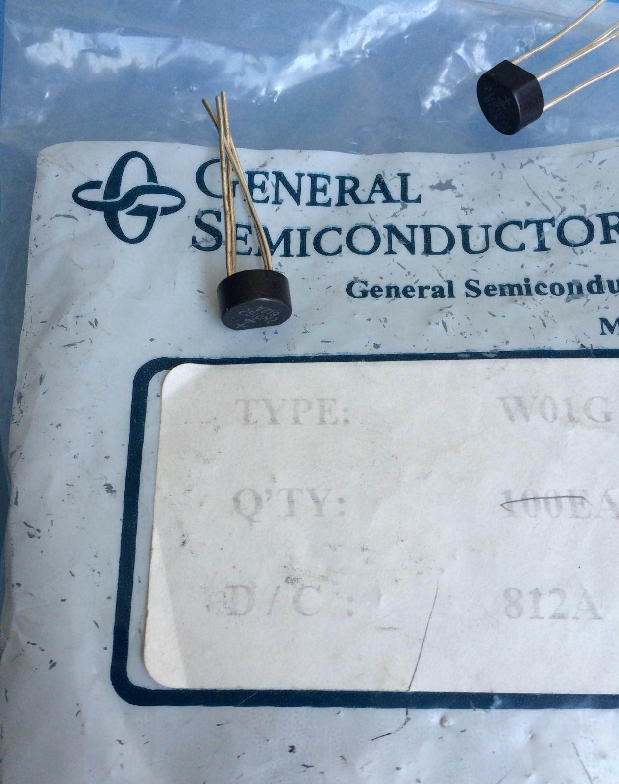 5x W01G GENERAL SEMICONDUCTOR DIODE RECT BRIDGE GPP 1.5A 100V WOB | eBay