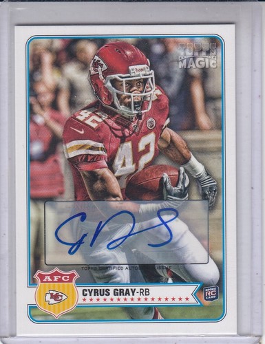 CYRUS GRAY 2012 Topps Magic Autograph #57 RC Chiefs | eBay