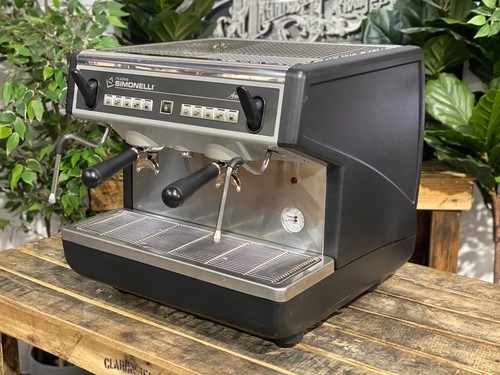 NUOVA SIMONELLI APPIA 2 GROUP BLACK COMPACT ESPRESSO COFFEE MACHINE ...