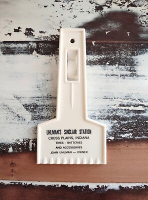 Vintage Advertising Uhlman's Sinclair Station Cross Plains IN Ice ...