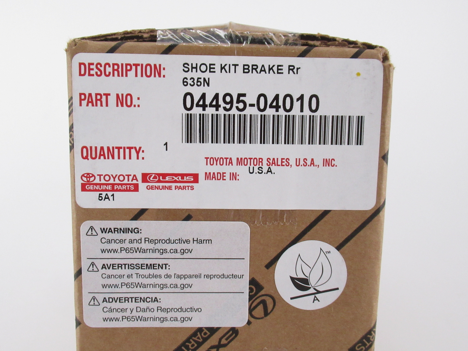 TOYOTA 0449504010 Genuine OEM Brake Shoes for sale online | eBay