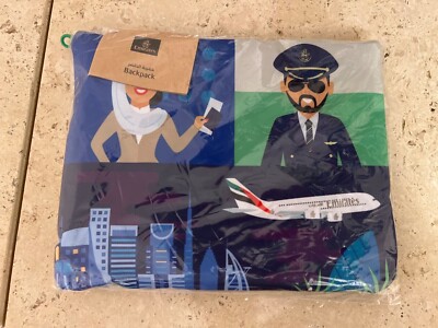 NEW & SEALED! Emirates Airline Kids Childs Rucksack Backpack Bag Dubai ...