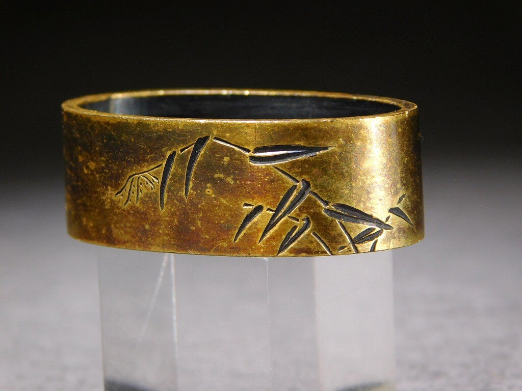 Like a Solid Gold KINKO FUCHI Japan Edo original tsuba sword antique | eBay