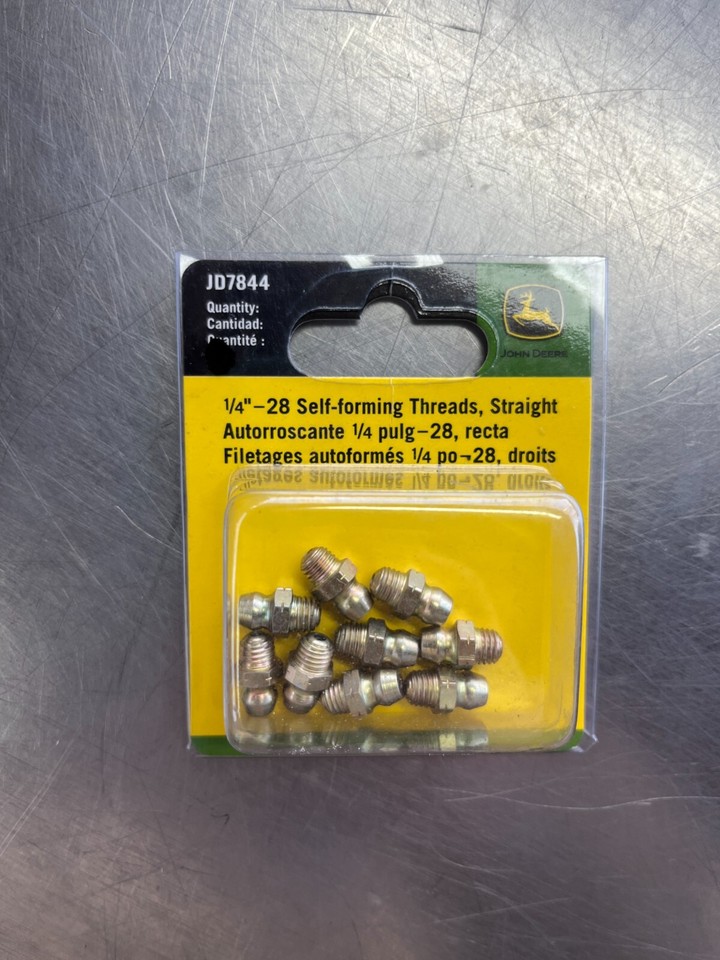 JD7844 Genuine OEM John Deere Straight FITTING QTY of 3 Fittings per ...