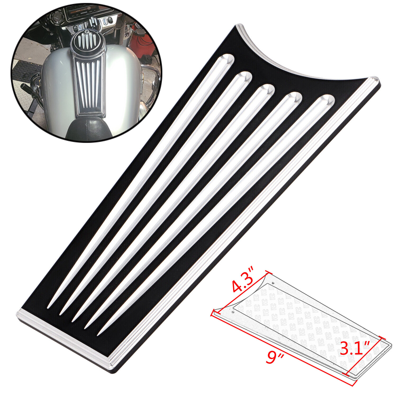 Black Cut Dash Insert Cover For Harley Electra Glide Ultra Classic ...