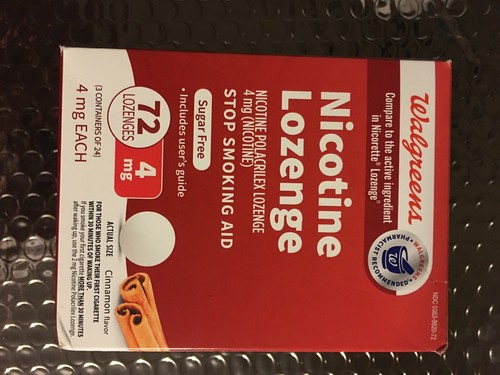 Walgreens Nicotine Lozenge 4mg Cinnamon - 72 Lozenges | eBay