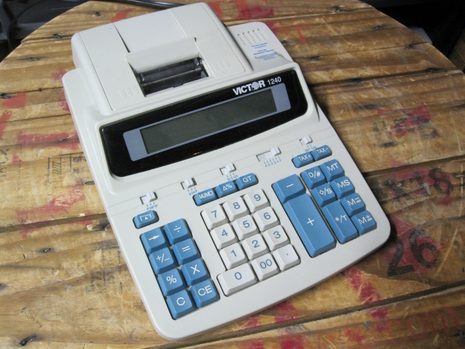 Victor 1240 Desktop Electronic 2 Color Printer Calculator - UNTESTED AS ...