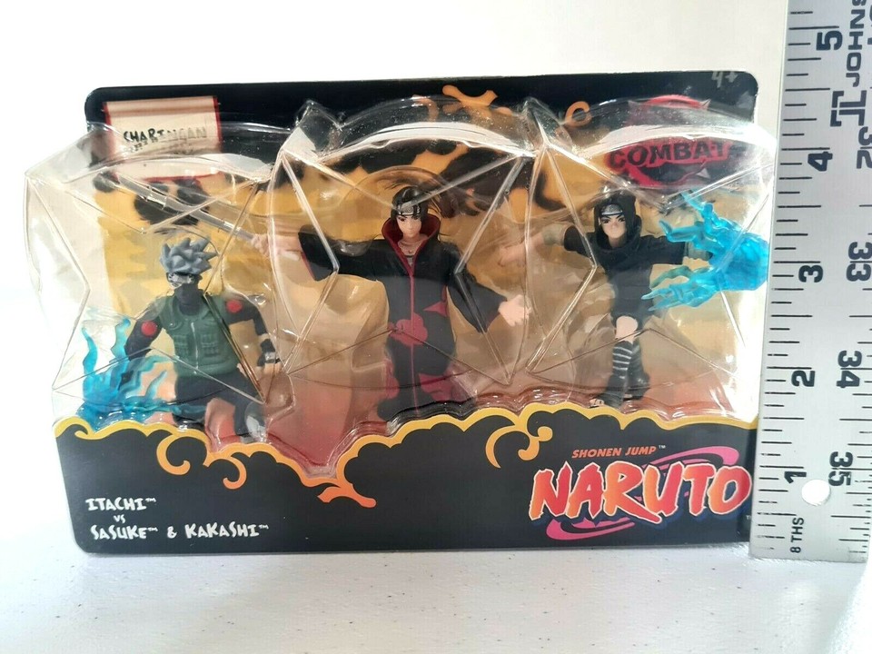 Mattel Naruto Mini Sharingan Battle Itachi, Sasuke, Kakashi Figure NEW ...