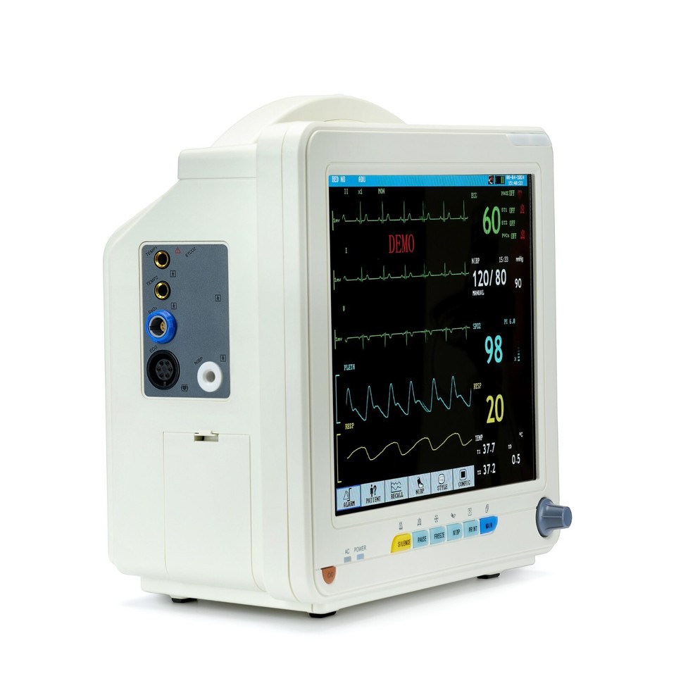 12 inch Screen Multi Parameter VET Use Patient Monitor ECG/NIBP/TEMP ...