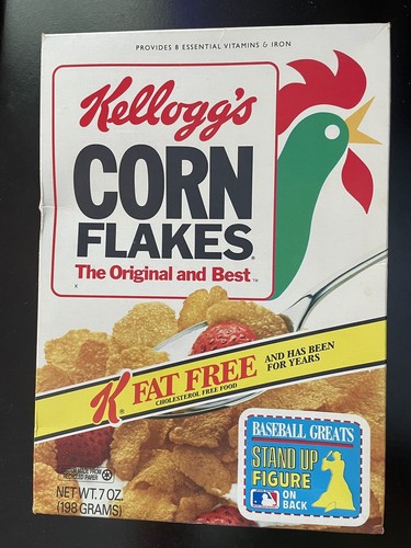 1992 Phillies Steve Carlton Kellogg's Corn Flakes Box with Stand Up ...
