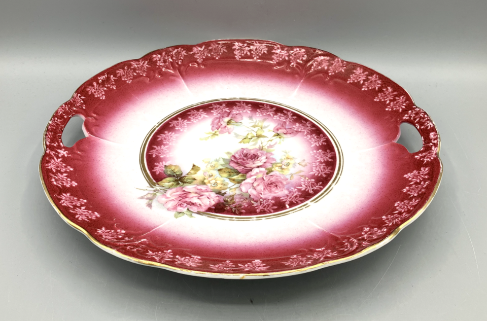 Antique Three Crowns 1909-1916 10 1/2" Porcelain Plate Germany | eBay