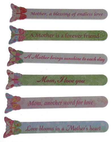 Ganz Spring Floral Nail Files Mom Mother Lot 6 Friend Love Sunshine ...