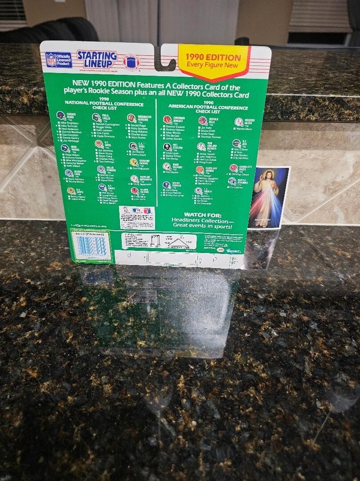 JIM EVERETT Los Angeles Rams 1990 Kenner Starting Lineup Figure SLU NFL ...