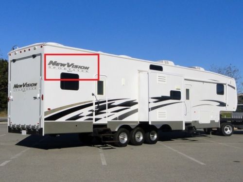 NEW VISION SPORTSTER WORD NAME DECAL KZ DIECUT RV LEGEND LOGO GRAPHICS ...