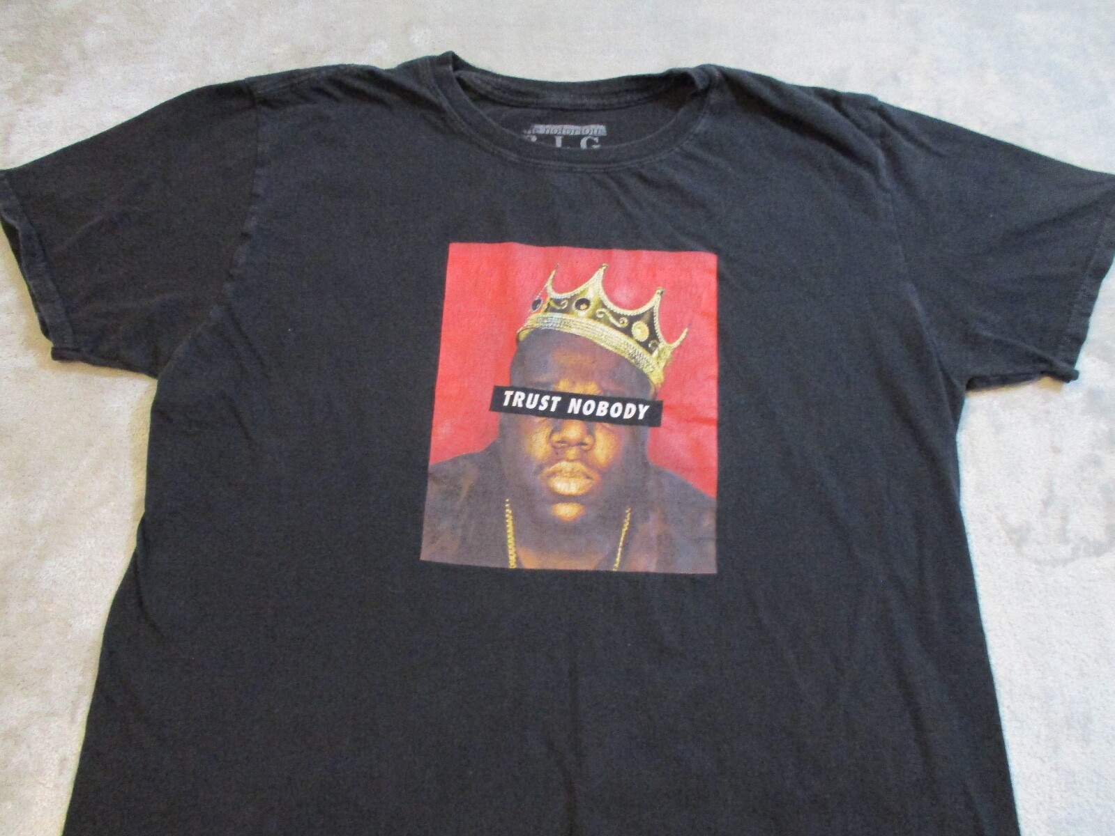 Notorious BIG Biggie Smalls Shirt Men Large Black Tru… - Gem