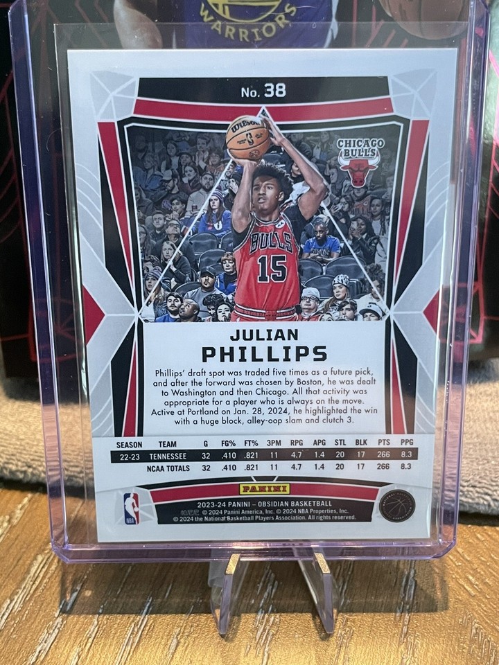 Julian Phillips (RC) -- 2023-24 Panini Obsidian - #38 RC Rookie Card | eBay