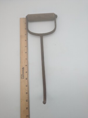 Vintage Wood Handle Hay Hook Tool Rustic Barn Cabin Decor Man Cave ...
