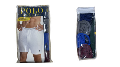 Polo Ralph Lauren Men's 5-Pack Classic Fit Knit Boxers Pick Size MSRP ...