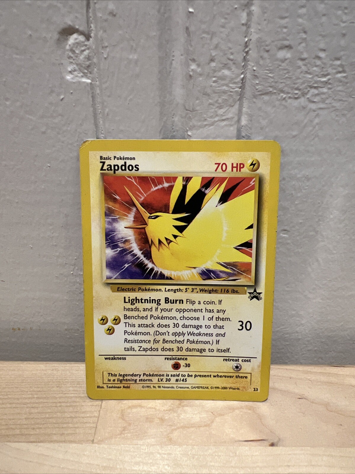 Zapdos - 23 Promo Vintage Black Star Legendary Bird Pokemon | eBay