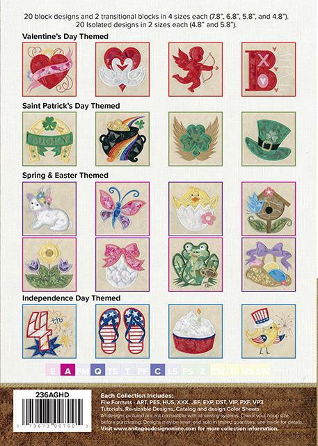 Confetti Spring & Summer Anita Goodesign Embroidery Machine Design CD ...