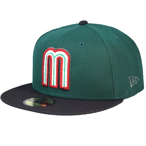 New Era Mexico Green Fitted Hat Official WBC Baseball National Team Cap ...