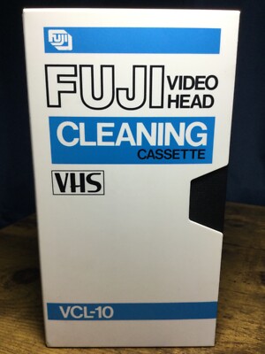 Fuji Video Head Cleaning Cassette VCL-10 VHS VCR Video Head Cleaner | eBay
