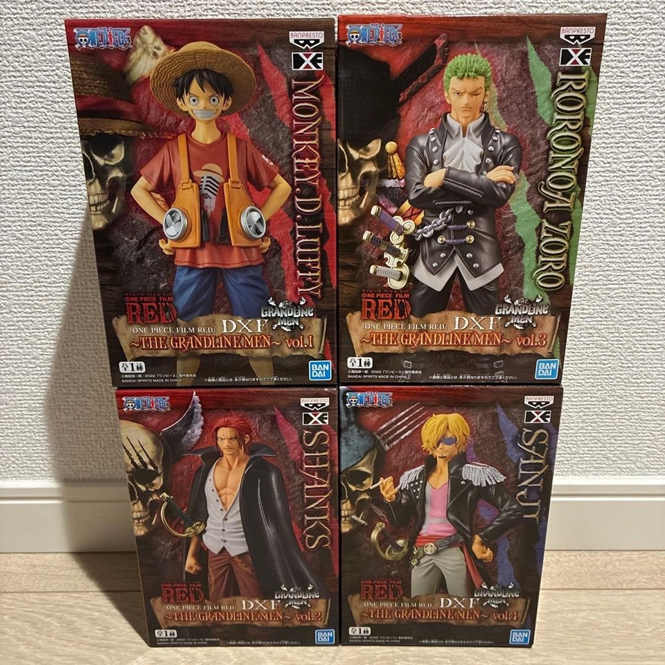 ONE PIECE FILM RED 13 Figure Set Luffy Zoro Sanji Robin Franky Jinbe ...