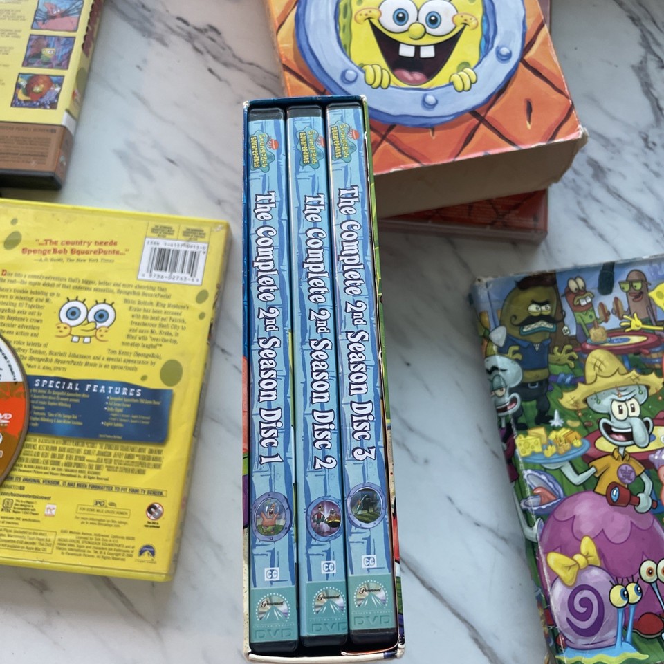 SpongeBob SquarePants DVD Lot Of 12 Discs | eBay