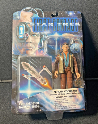 STAR TREK FIRST CONTACT Zefram Cochrane Action Figure 1996 Playmates | eBay