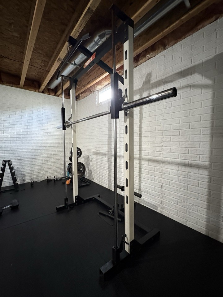 Weider XT55 Pro Smith Machine Power Rack with Lat Pulldown - Adjustable ...